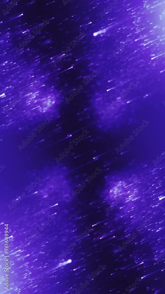 Vidéo Stock Vertical Purple Comet Battle in Space 4K Loop features ...