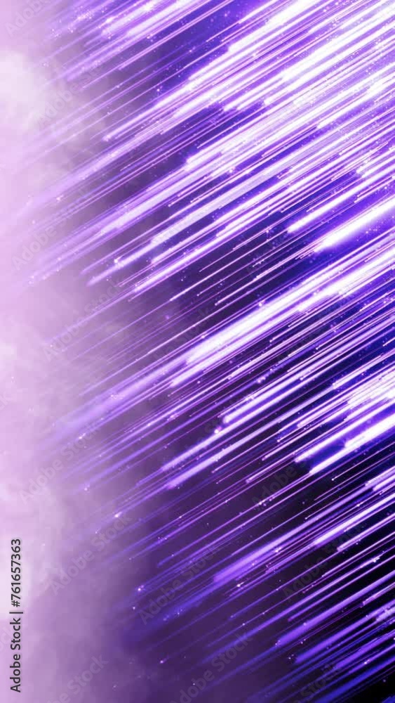Vertical Purple Rain Laser Beams with Fog 4K Loop features laser rain ...