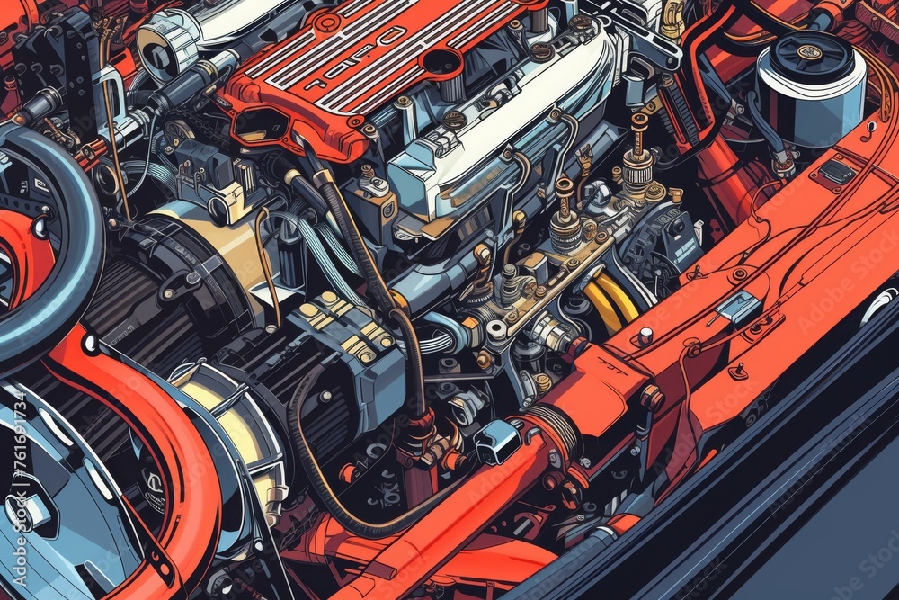 This image showcases the intricate design and mechanical components of ...