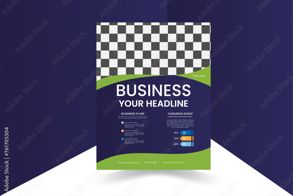 Corporate business flyer design template Creative marketing agency ...