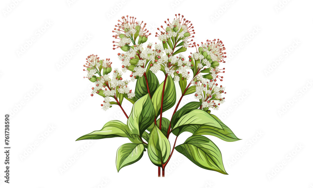 Watercolor vector illustration spikenard. Hand drawn vector ...