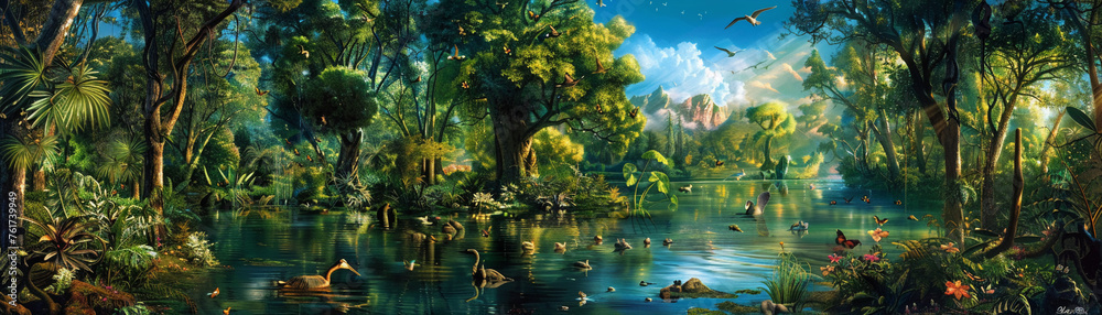 The Garden of Eden is a biblical paradise described in the Book of ...