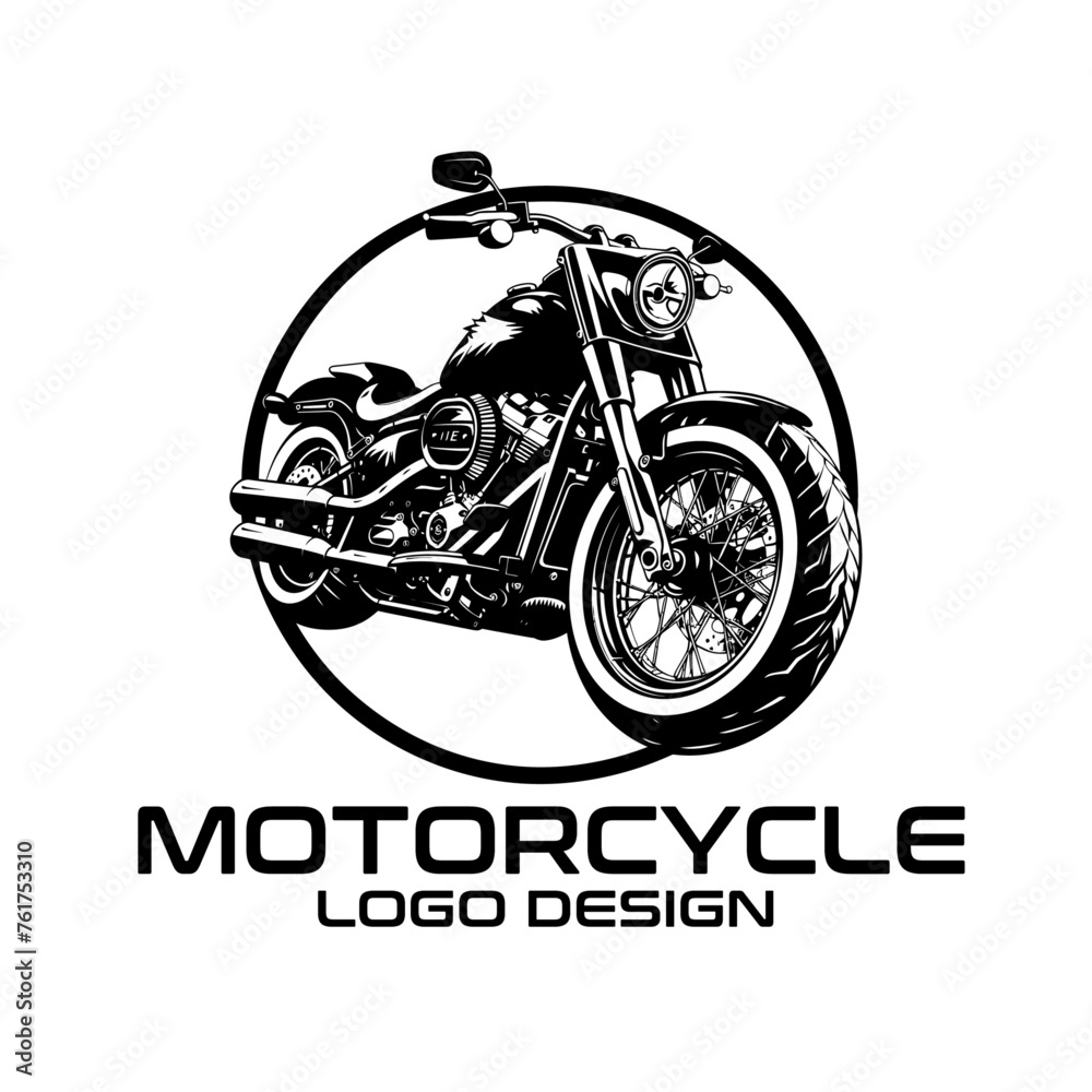 Motorcycle Vector Logo Design Stock Vector | Adobe Stock