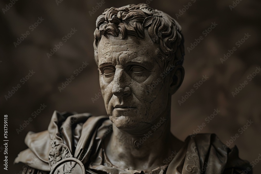 Trajan Roman Emperor sculpture captures ancient marble artifact history ...