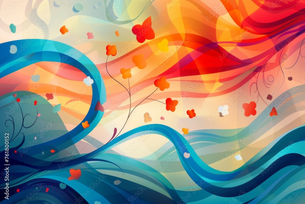 Abstract jewish heritage month (AJHM) background with traditional ...