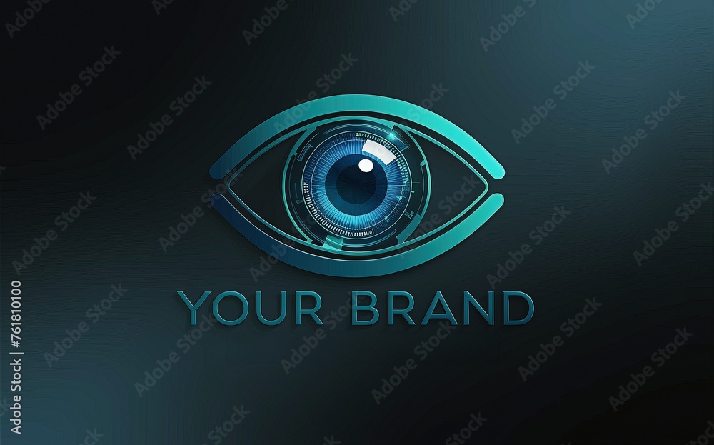 "Brand Space" introduces a digital eye logo that conveys surveillance ...
