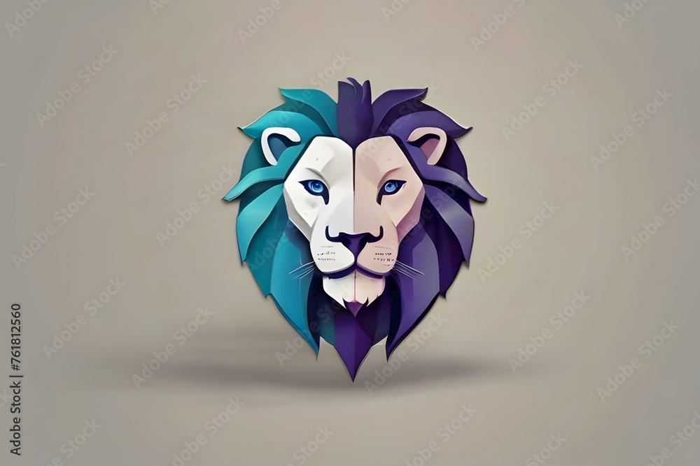 lion illustration, lion head vector, lion head logo, lion logo, lion ...