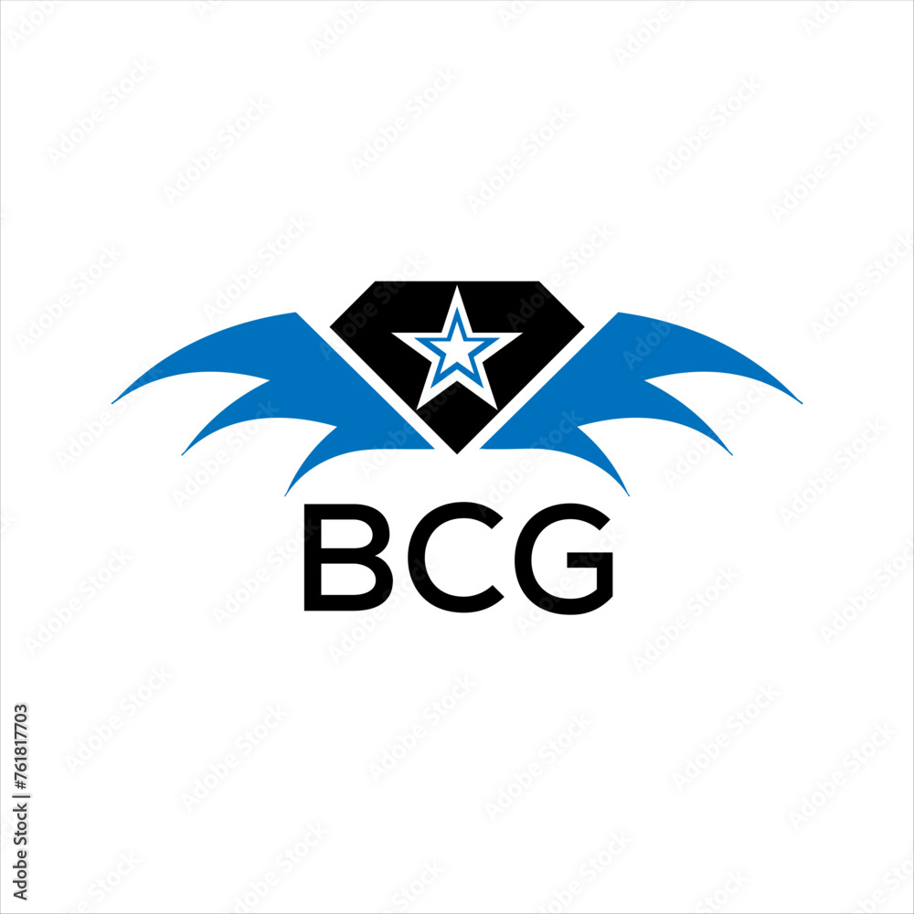 BCG letter logo. technology icon blue image on white background. BCG Monogram logo design for ...