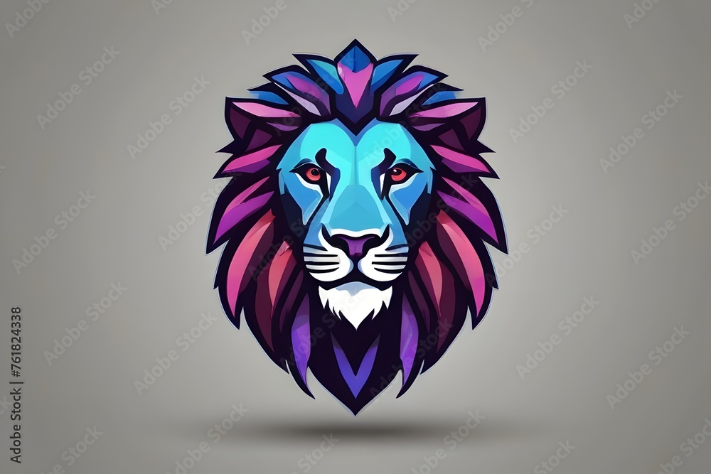 lion illustration, lion head vector, lion head logo, lion logo, lion ...