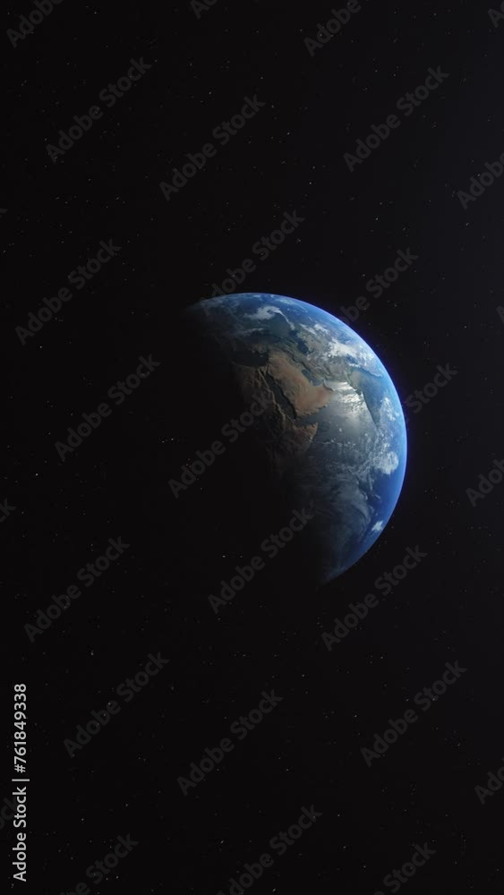 Cinematic Earth Slow Simple Zoom in Portrait 9x16 Vertical : Saudi ...