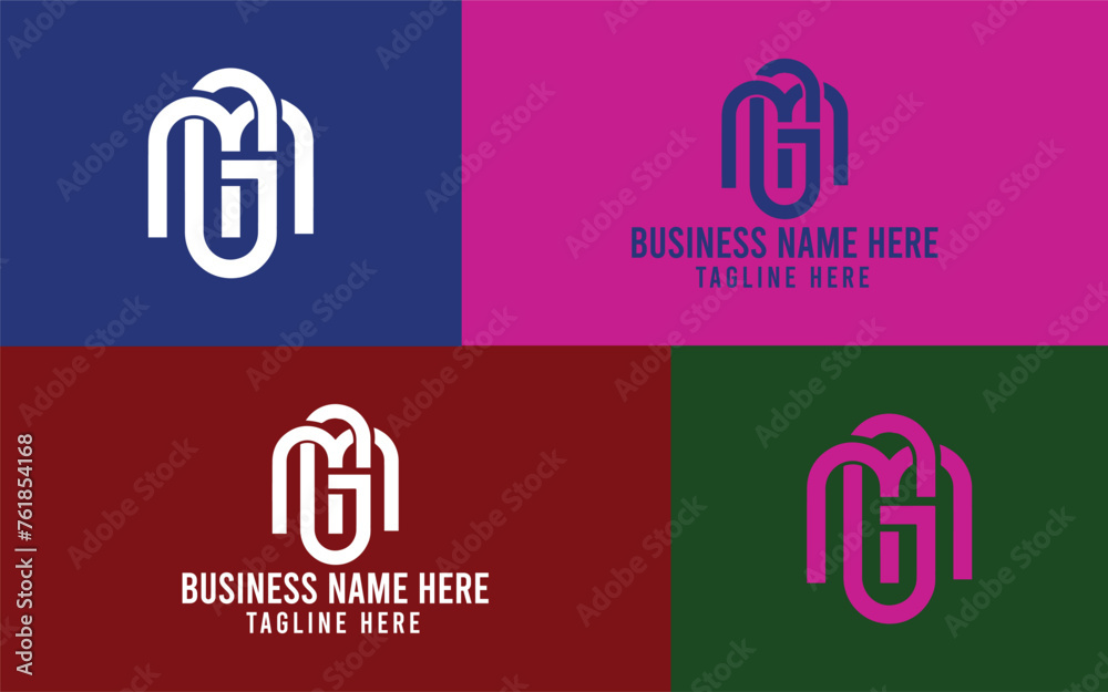 letter GM Monogram or MG Monogram, Letter M G interlocking logo for ...
