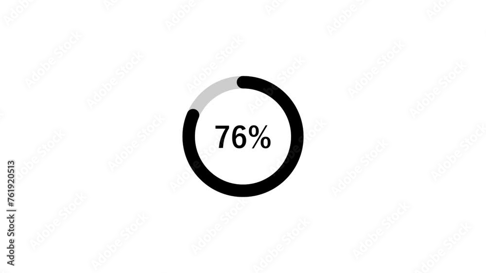 Loading bar icon animation, Progress bar motion graphic and circle ...