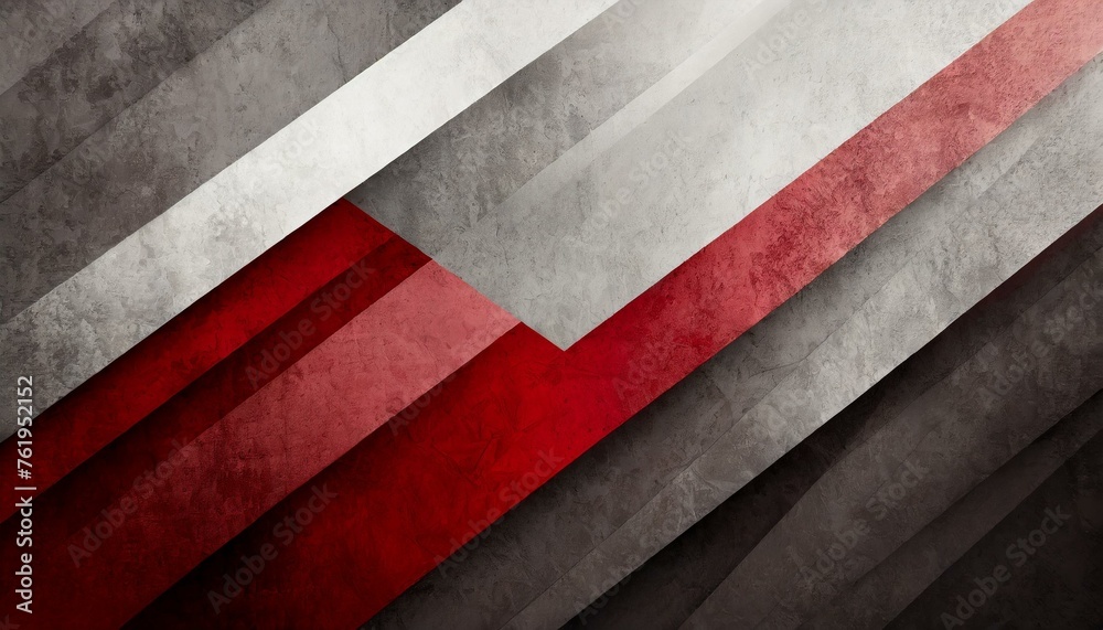 Dark red and grey grunge stripes abstract banner design. Geometric tech ...