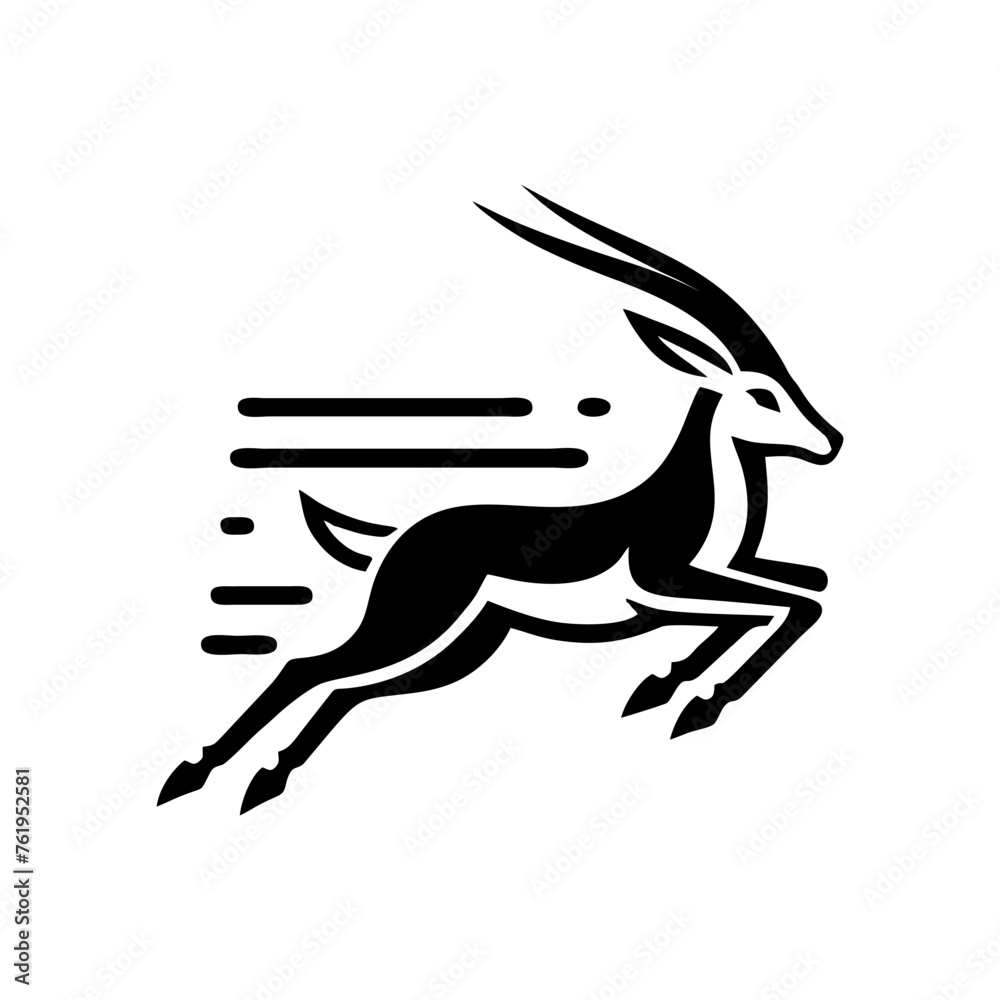 Springbok logo vector. springbok vector illustration. springbok wild ...