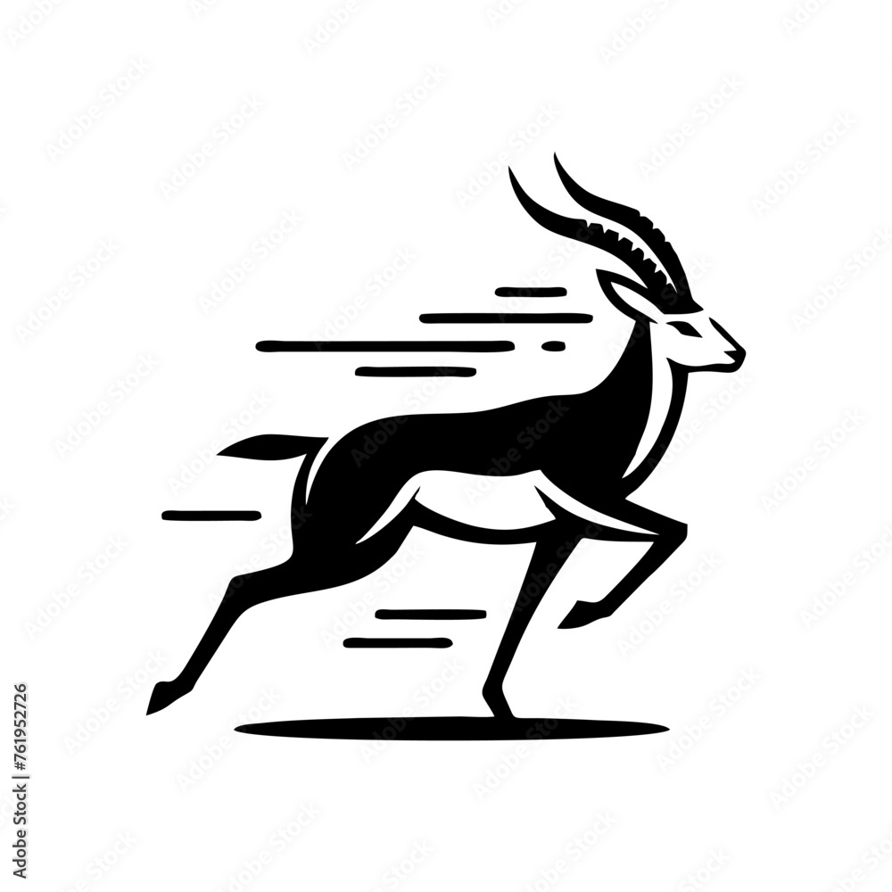 Springbok logo vector. springbok vector illustration. springbok wild ...