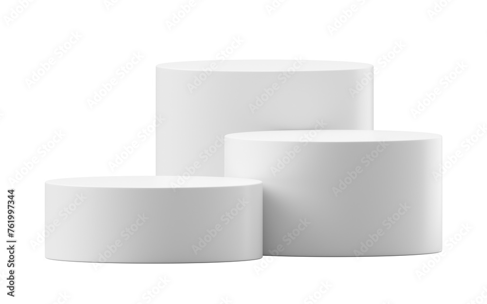 PNG white podium product stage display isolated on transparent 3d ...