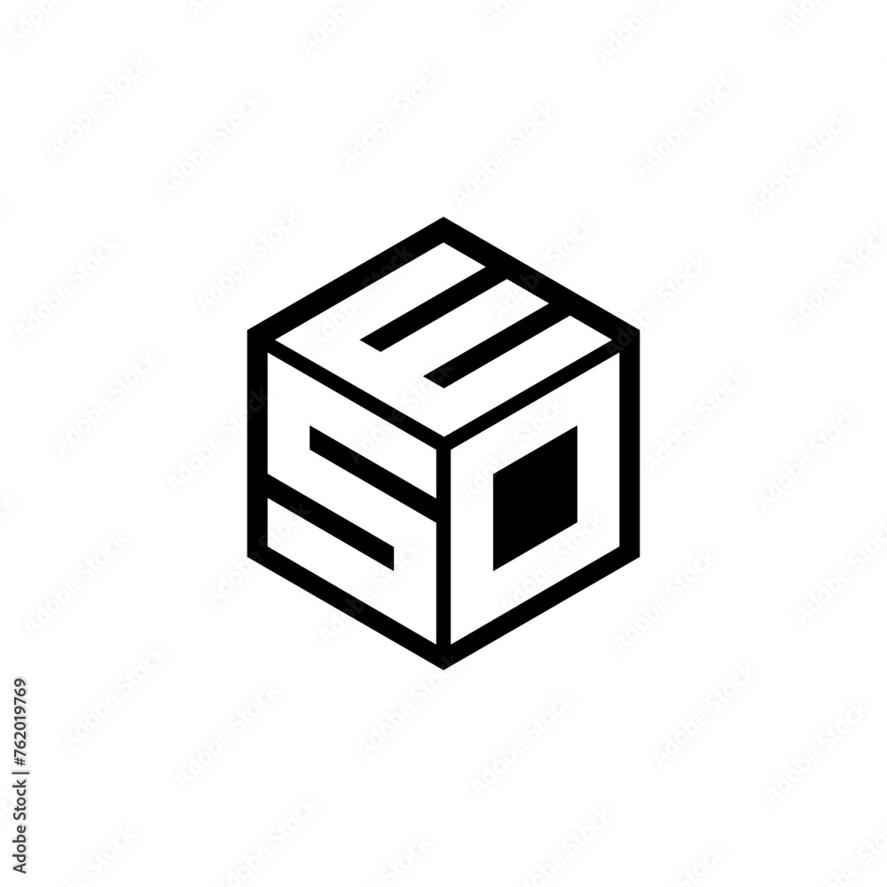 SDE letter logo design with white background in illustrator. Vector ...