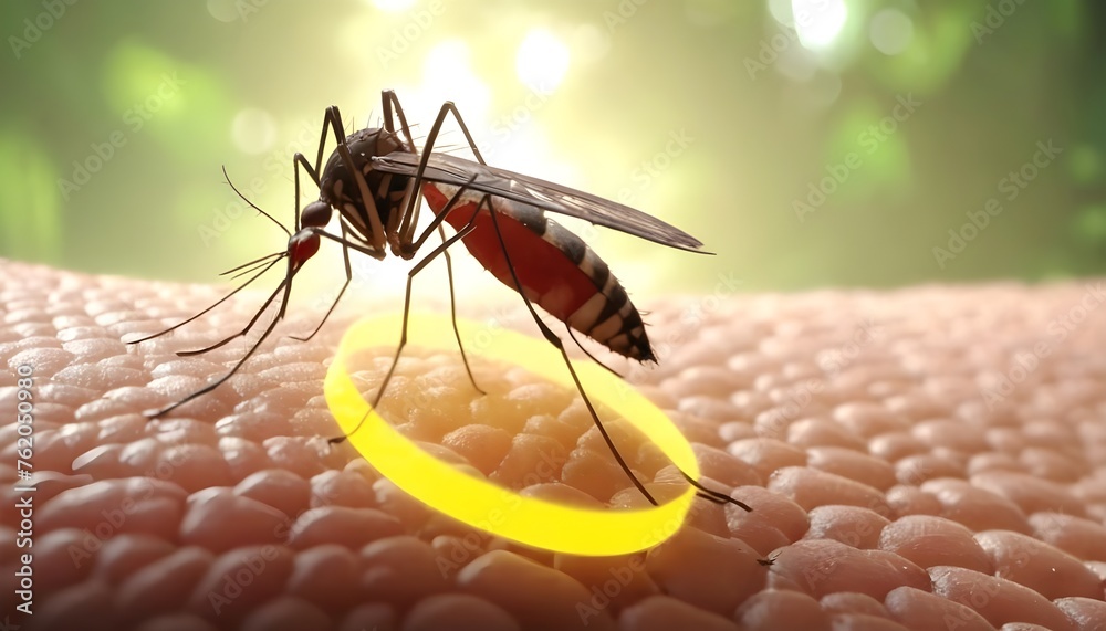 World malaria day with no mosquito sign for prevention of virus carrier ...