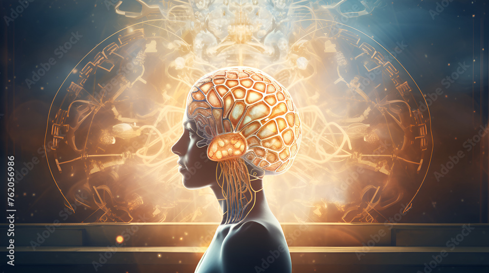 Field of neurology visualization of the brain brain structure brain ...