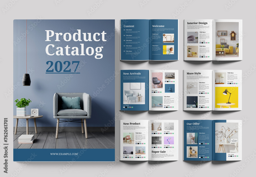 Product Catalog Layout Stock Template | Adobe Stock