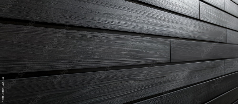 Black faux wood vinyl with wood plastic composite panels for interior ...