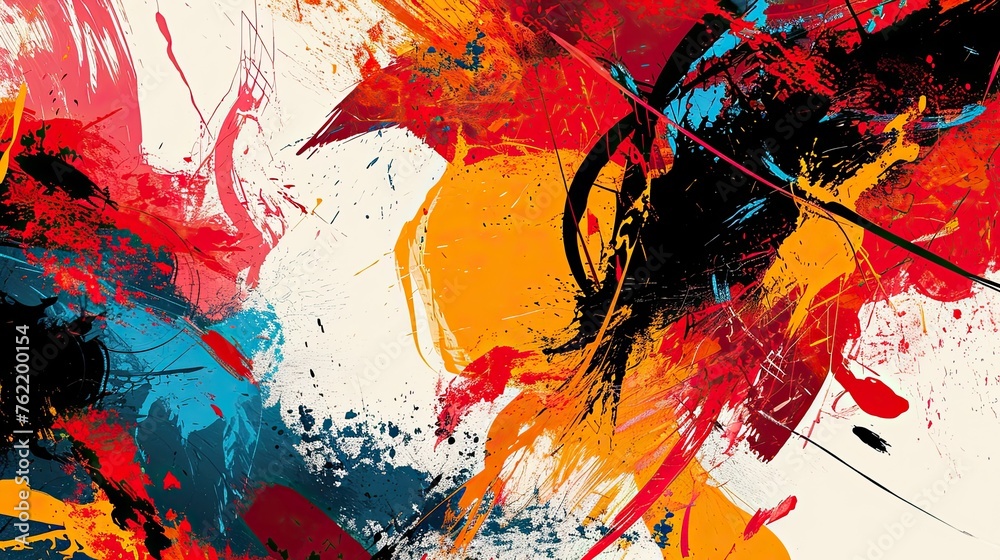 abstract colored background with grunge brush strokes and paint ...