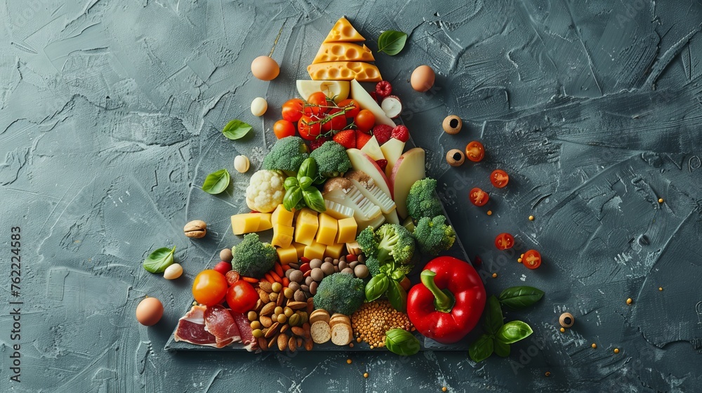 Ilustrace „The transformation of the traditional food pyramid into a ...