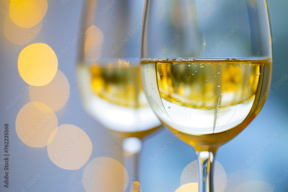 Vibrant images capturing the elegance of various white wine varieties ...