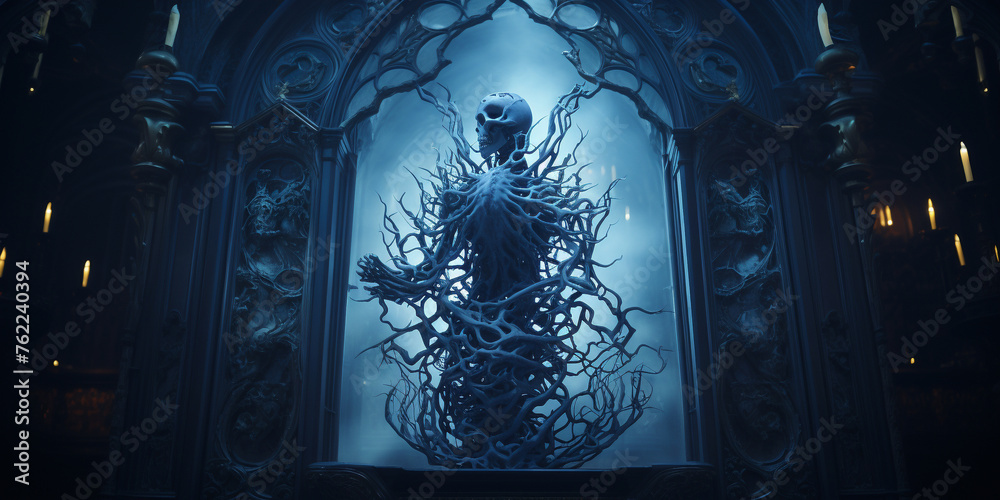 Close-up of a kangaroo's calm gaze, surrounded by a secure environment ...