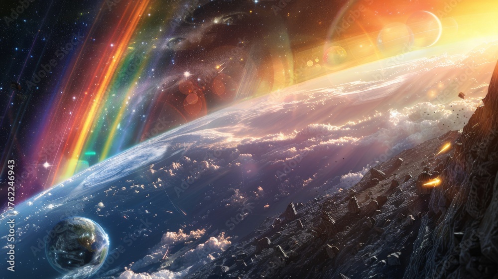 Pyramid Interstellar traveling through time and space crossing multi ...