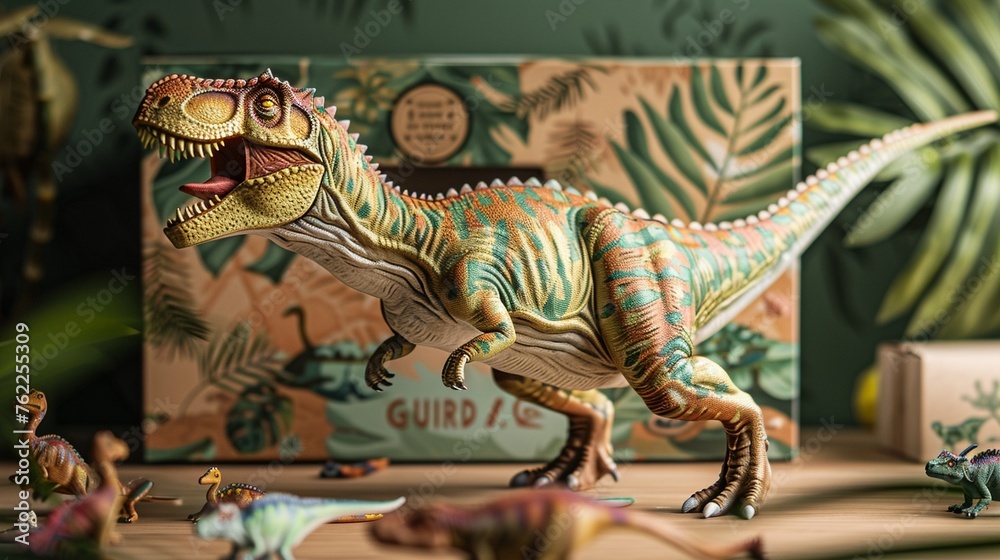 Subscription box service for dinosaur fans, delivering fossils, models ...