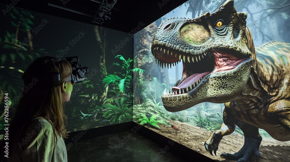 Interactive, holographic dinosaur exhibits in digital museums, tickets ...