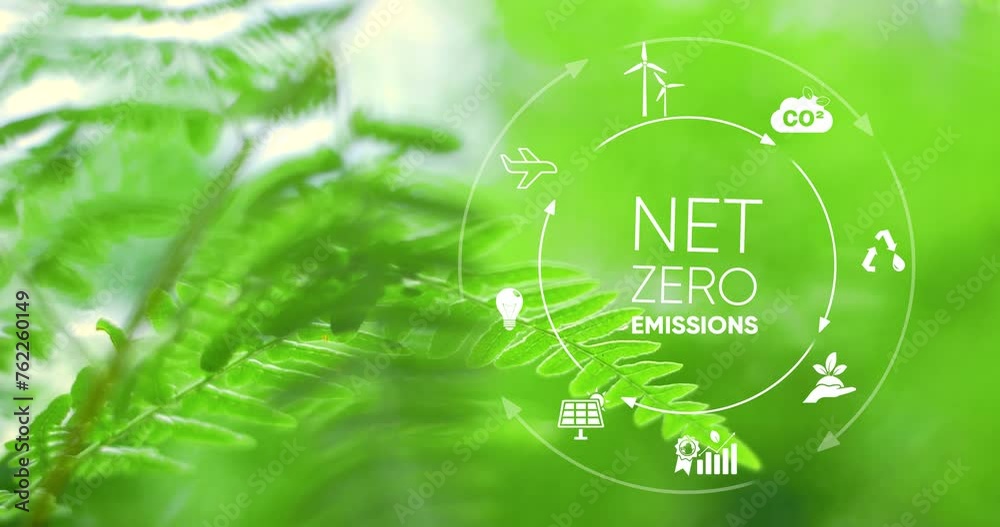 Net zero , carbon neutral concept. Net zero greenhouse gas emissions ...