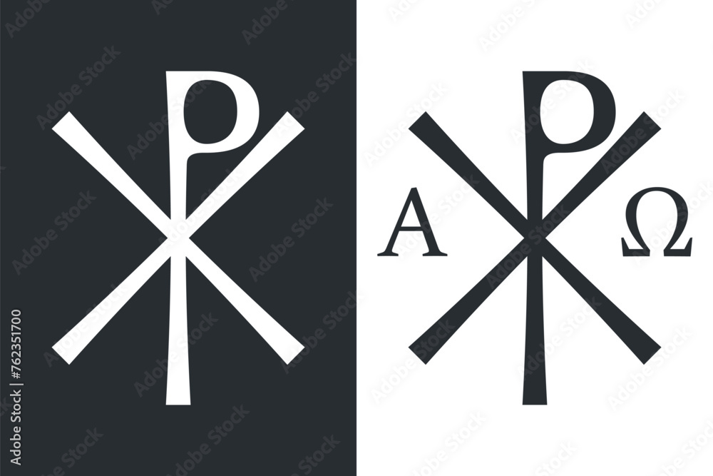 Monogramma Christi. Monogram of Jesus Christ (Christogram). Christian ...