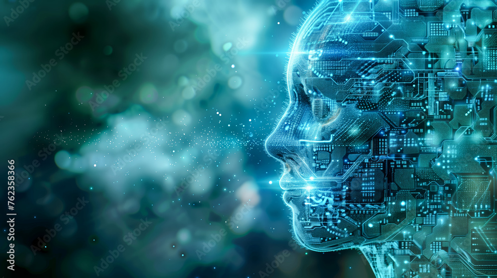 AI god - digital entity, resembling deity or superior intelligence ...