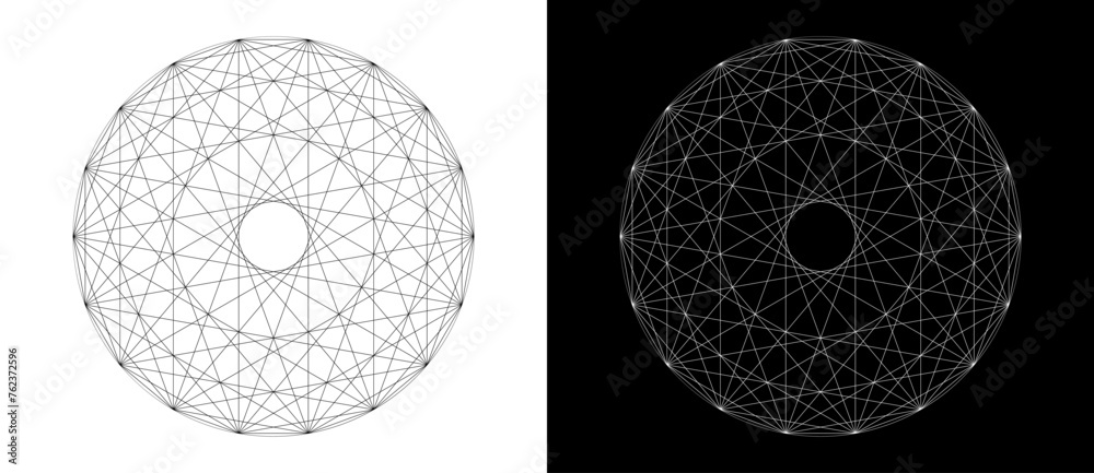 Lines in circle like safety pattern or guilloche for any projects ...