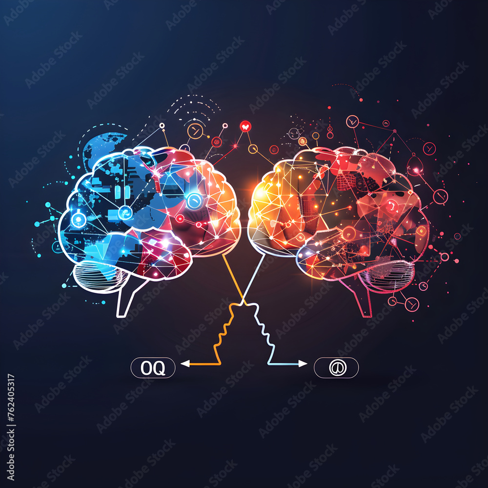 Foto de Conceptual Representation of IQ vs EQ: A Juxtaposition of ...