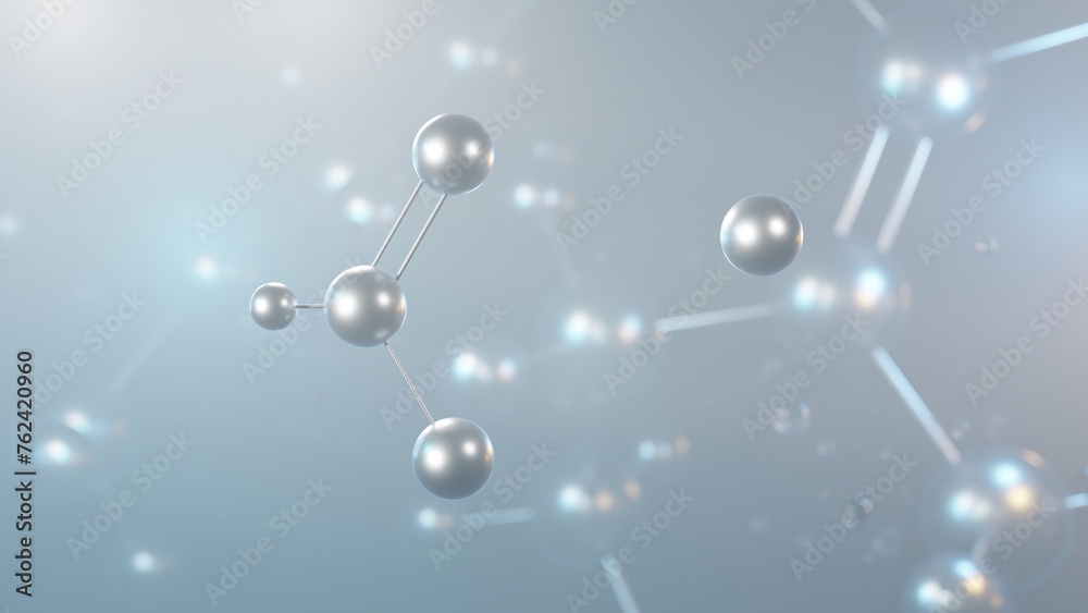 sodium formate molecular structure, 3d model molecule, preservative ...