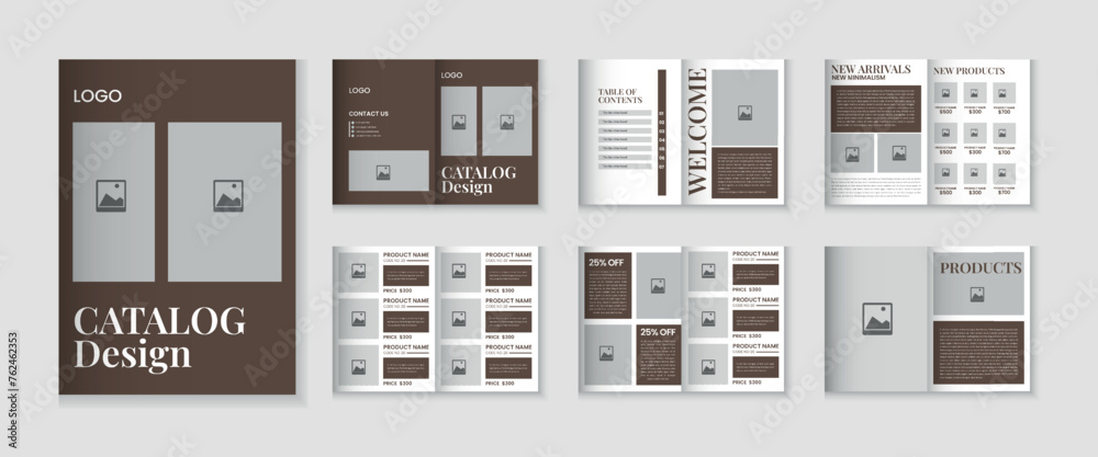 Catalog design or 12 pages product catalogue template design Stock ...
