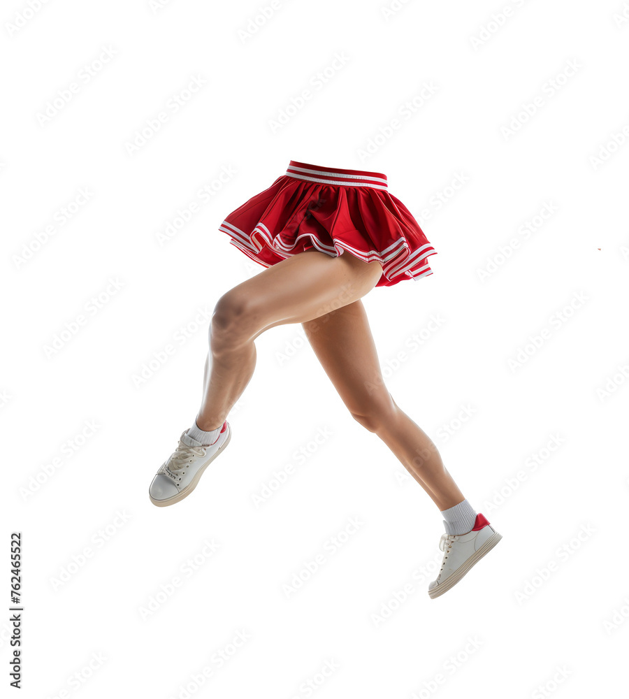 Collage illustration element of a high school cheerleader legs Stock ...