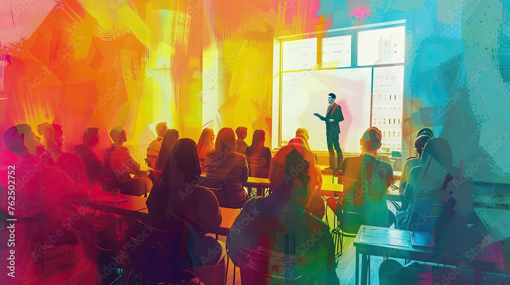 Teacher's Day Celebration. Colorful Abstract Sketch Art Drawing ...