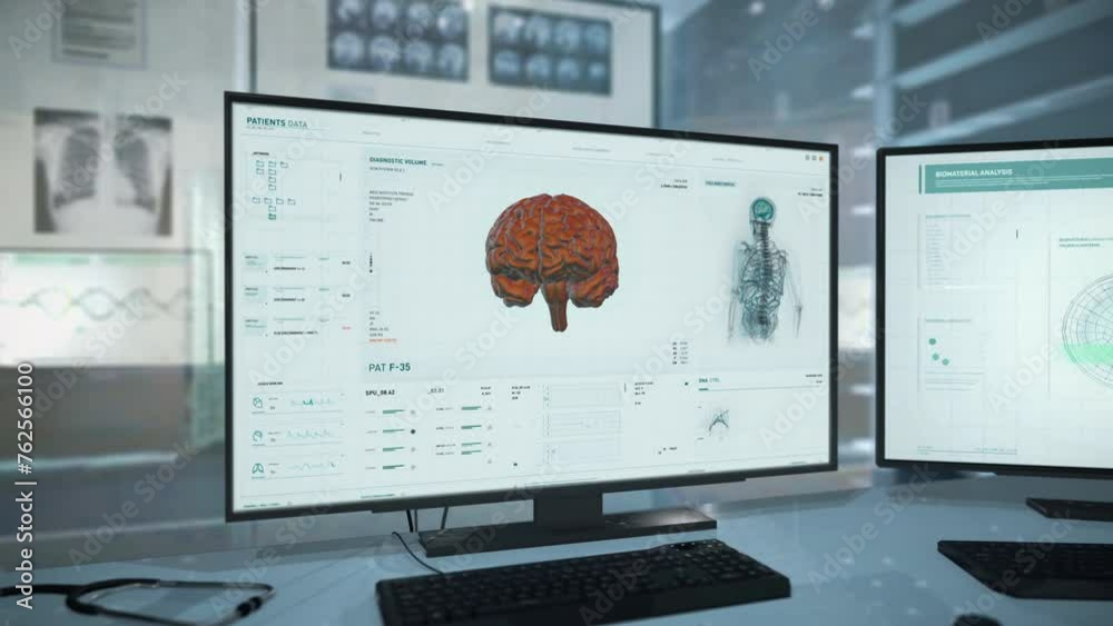 Modern Laboratory Anatomical X-Ray Examination System Researching Human ...