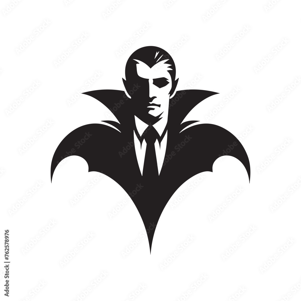 Dracula silhouette: Dracula Vector Silhouette Embodying the Mystery and ...