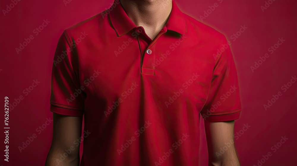 The red color of the polo shirt ensures accurate color reproduction and ...