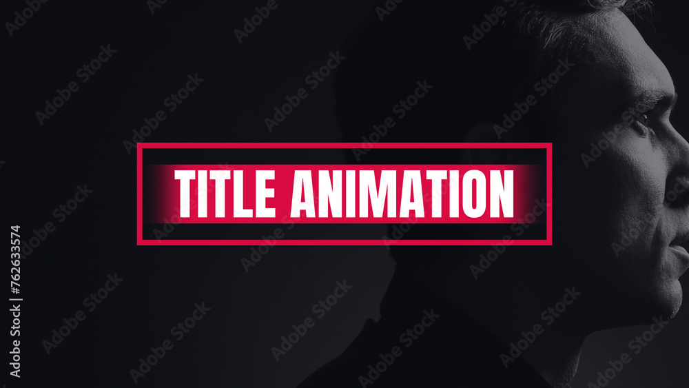Stylish and Minimal Titles Animations with Box Design Stock Template ...