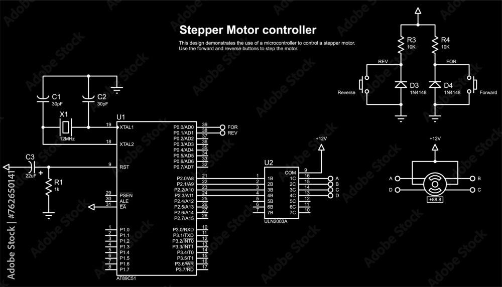 Vector schematic diagram of an electronic device. Design demonstrates ...