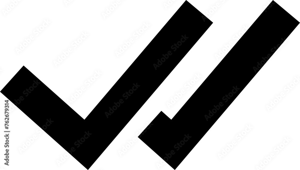 Check mark icon. Check marks right, good, correct, symbol isolated on ...