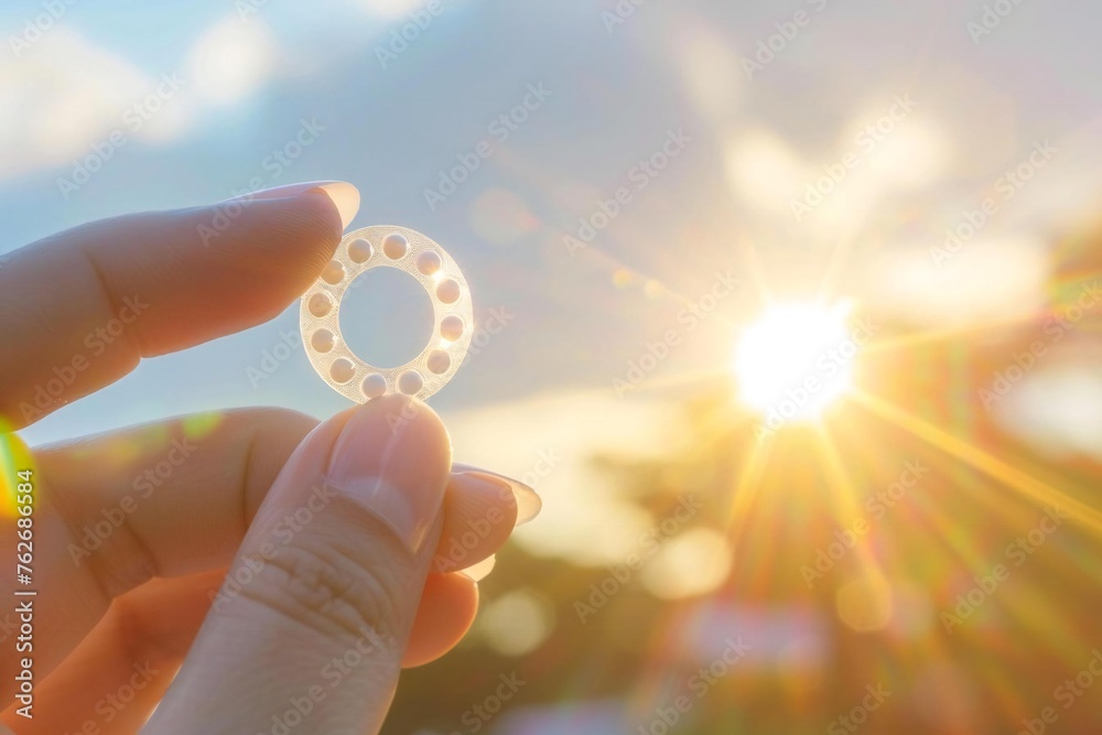 Contraceptive Ring for Birth Control: Vaginal Hormones Stock Photo ...