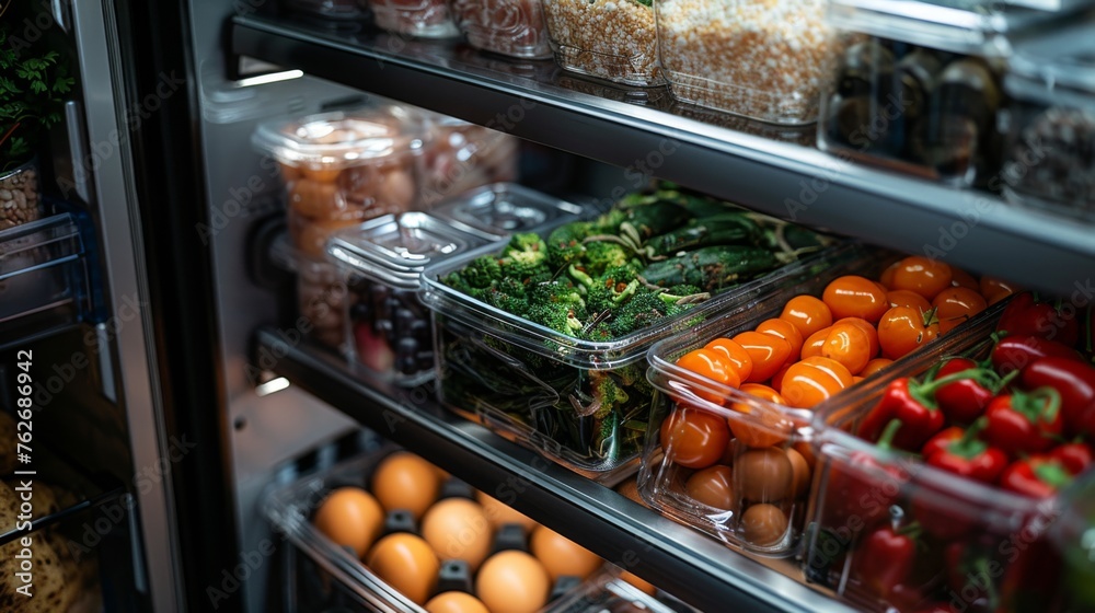 An athletes fridge, filled with high-protein and low-carb options ...