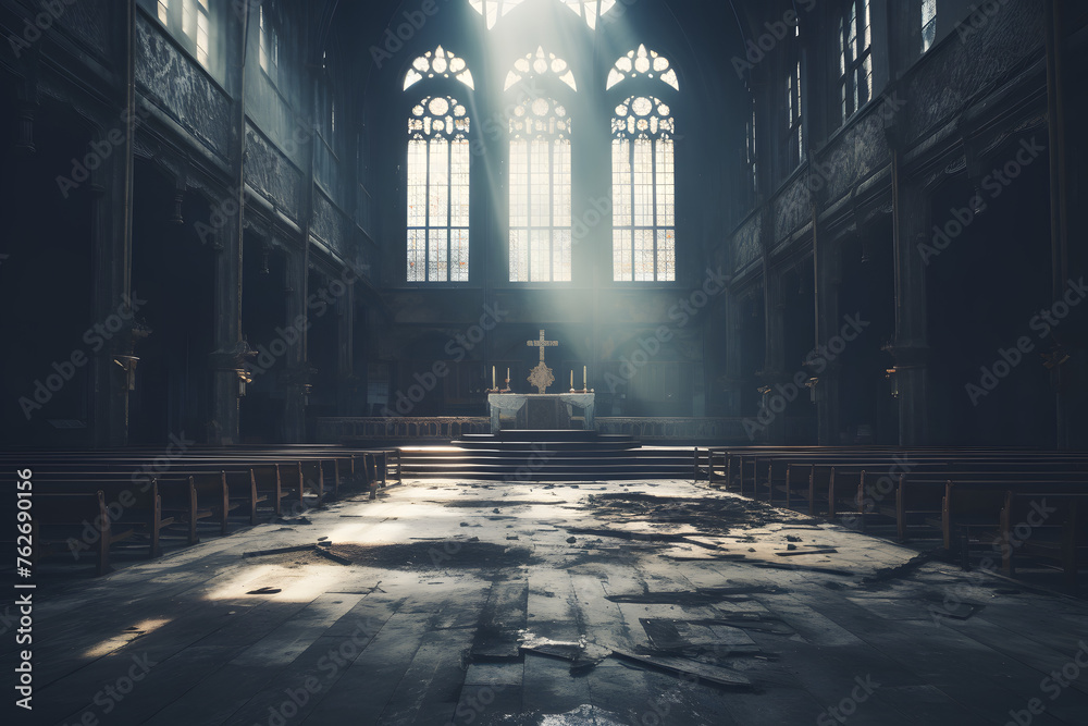 church interior, interior in church, inside big church, inside big ...